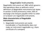 PPT - Negotiable Instruments PowerPoint Presentation, free download ...