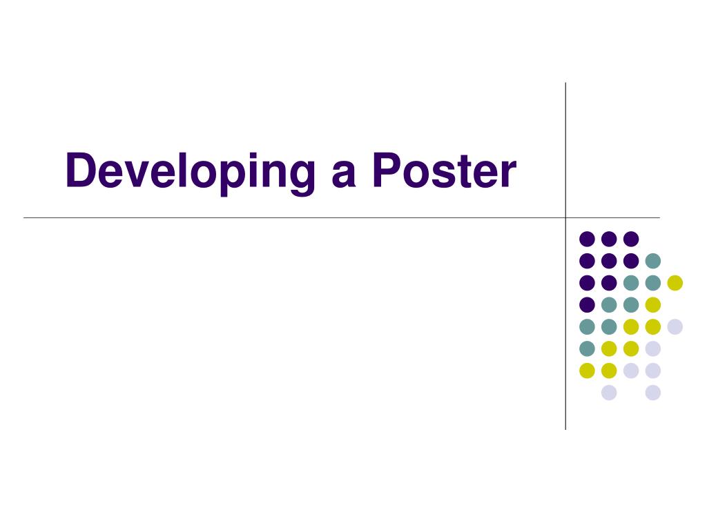 PPT - Developing a Poster PowerPoint Presentation, free download - ID ...
