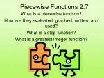 PPT - Piecewise-defined functions PowerPoint Presentation, free ...
