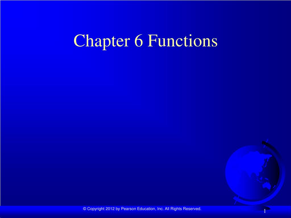 PPT - Chapter 6 Functions PowerPoint Presentation, free download - ID ...