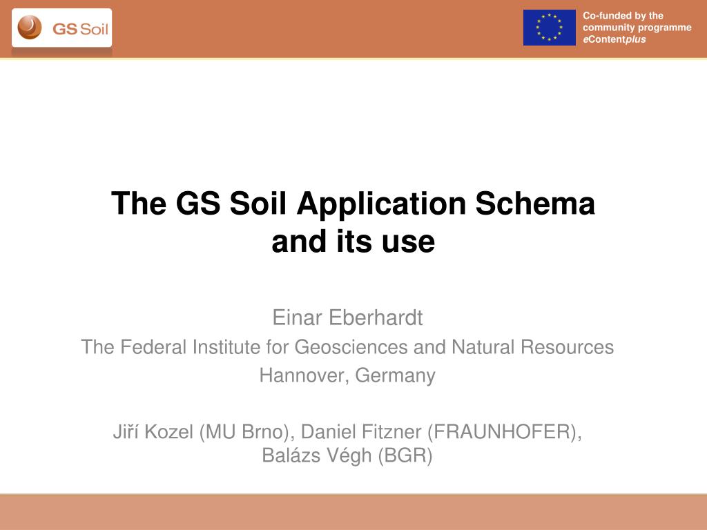 PPT - The GS Soil Application Schema and its use PowerPoint ...