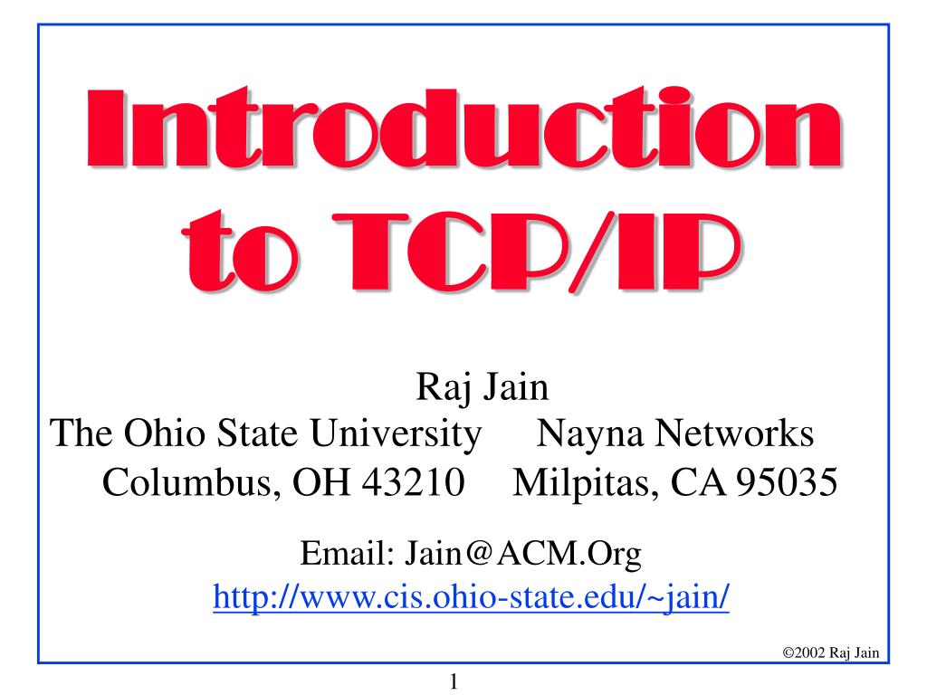 PPT - Introduction to TCP/IP PowerPoint Presentation, free download ...