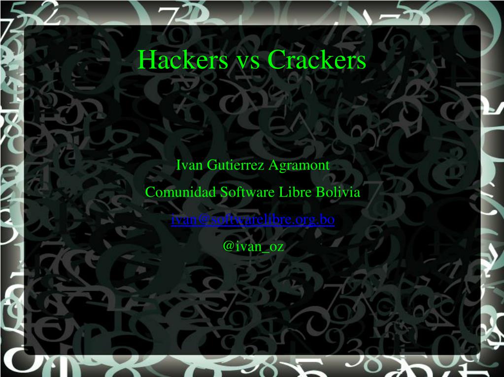 PPT - Hackers vs Crackers PowerPoint Presentation, free download - ID ...