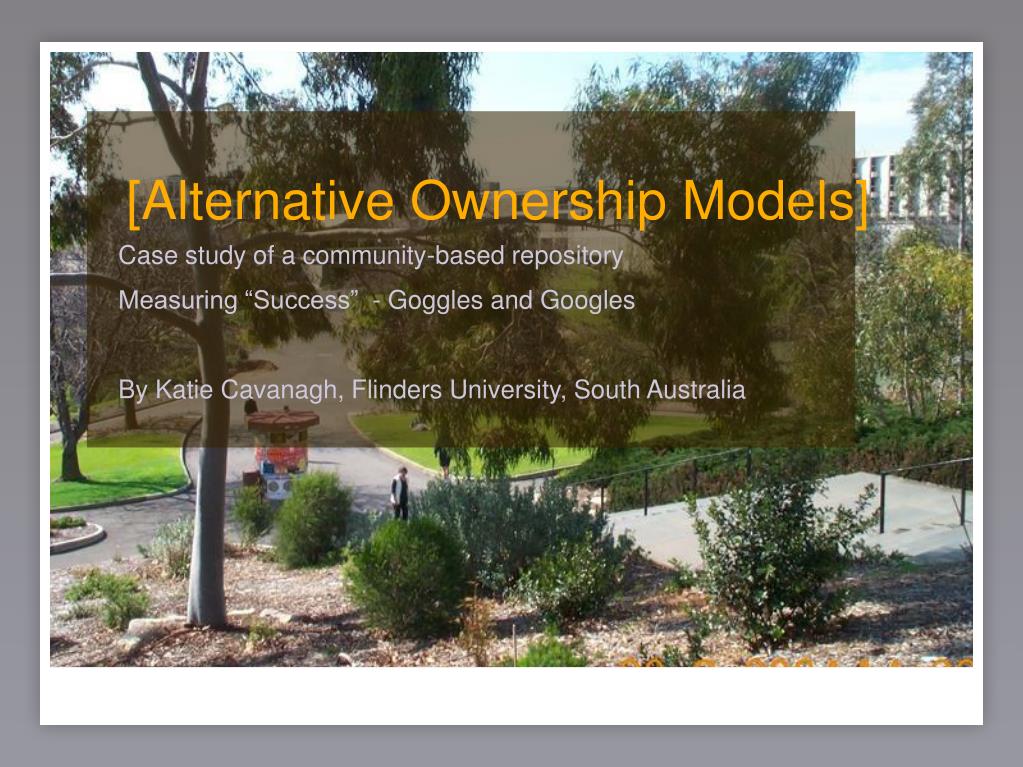 PPT - [Alternative Ownership Models] PowerPoint Presentation, free ...