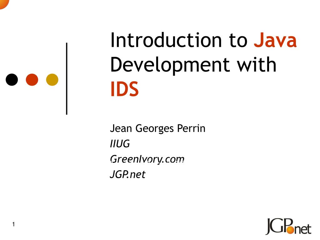 PPT - Introduction to Java Development with IDS PowerPoint Presentation ...