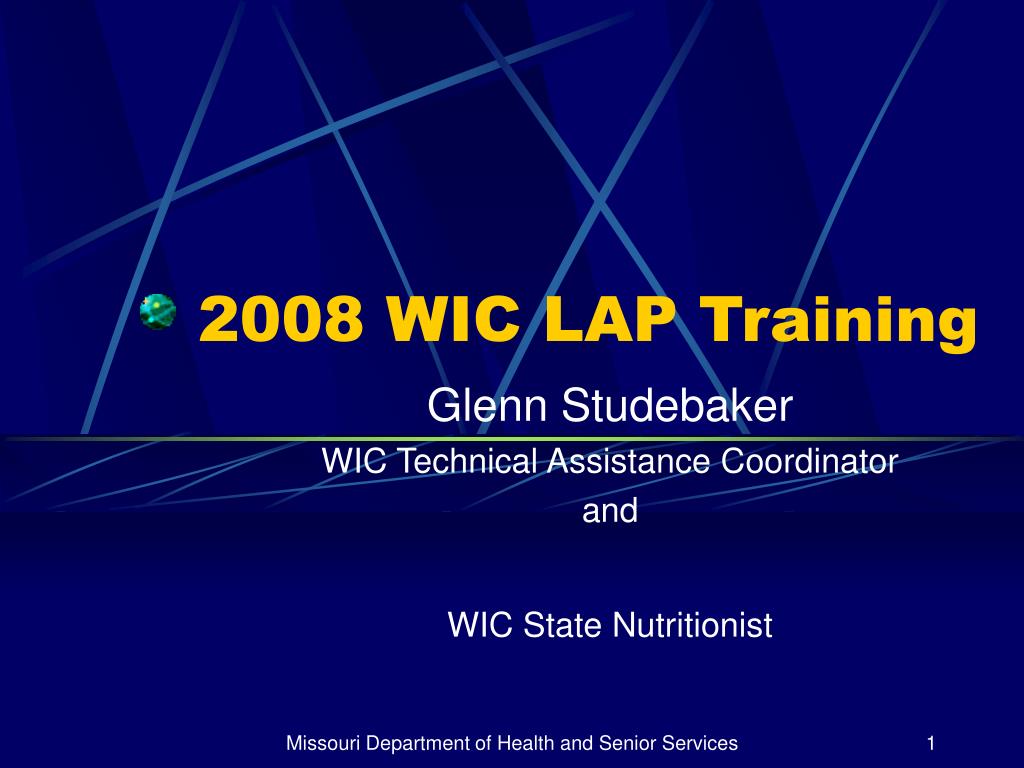 PPT - WIC LAP Training Guidelines and Submission Process for Missouri ...