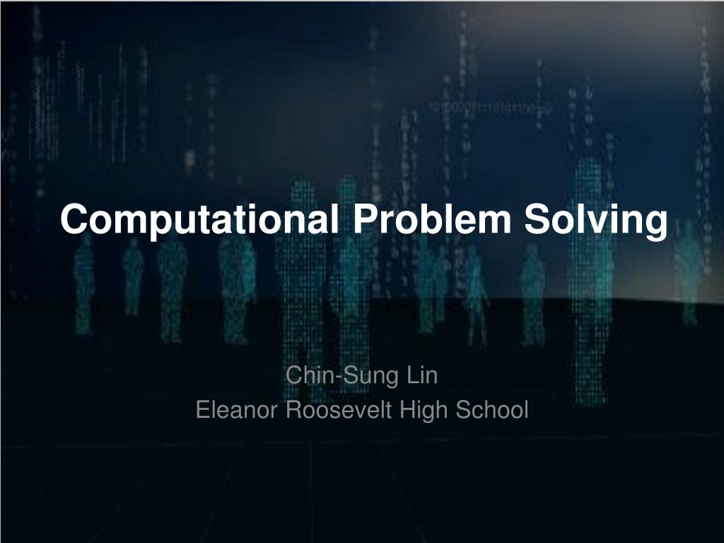 PPT - Computational Problem Solving PowerPoint Presentation, free ...