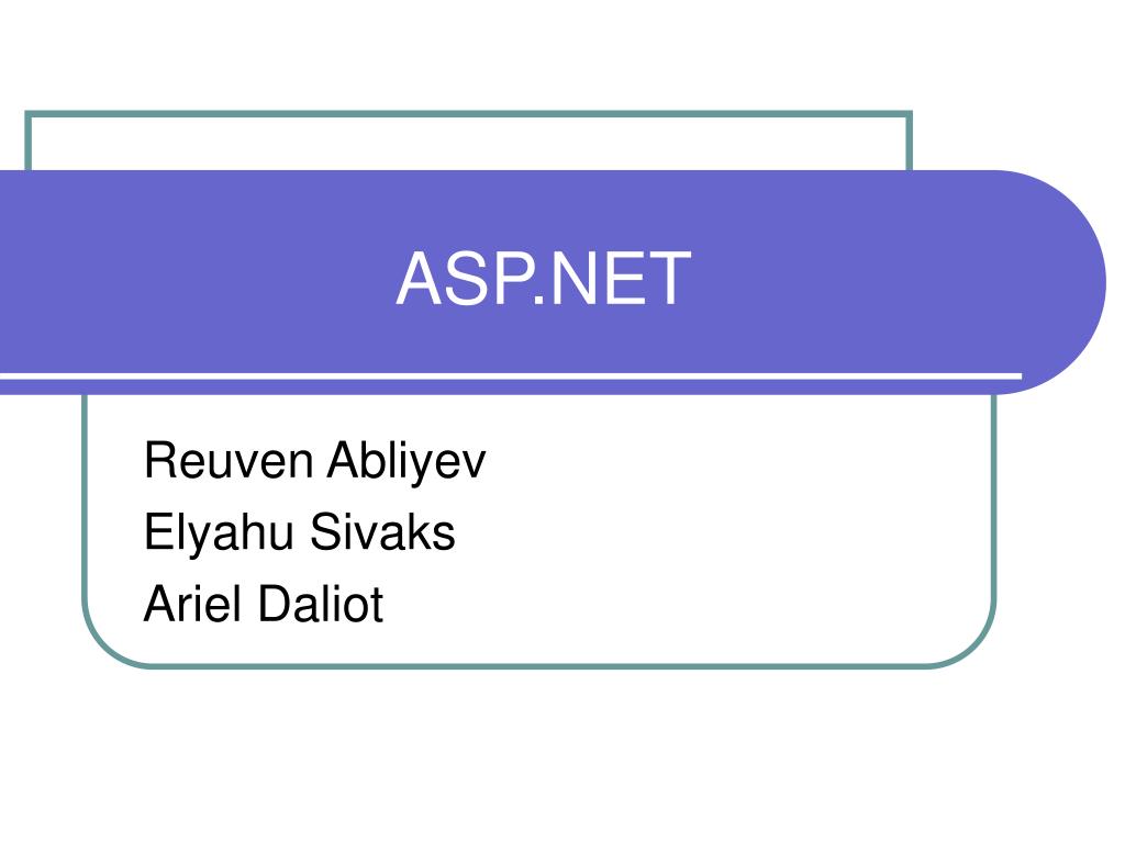 PPT - ASP.NET PowerPoint Presentation, free download - ID:5348272