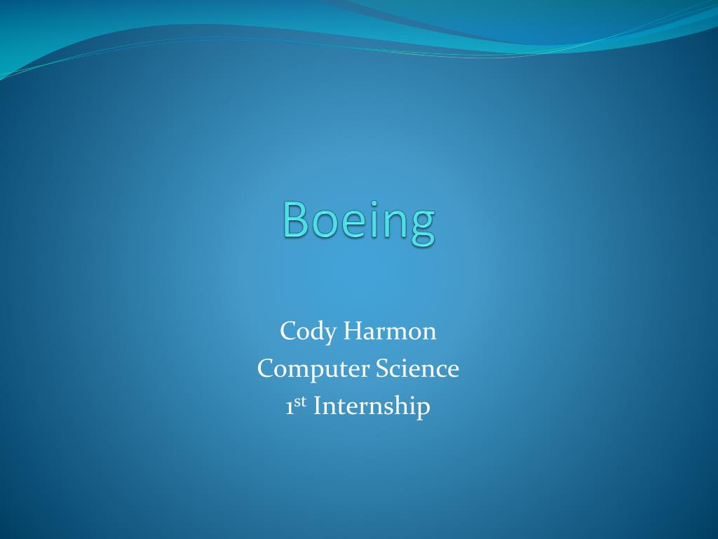 PPT - Boeing PowerPoint Presentation, free download - ID:5348697
