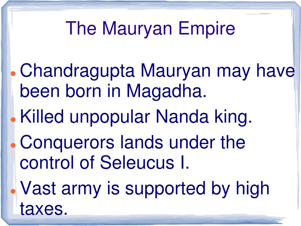 PPT - The Mauryan Empire PowerPoint Presentation, free download - ID ...