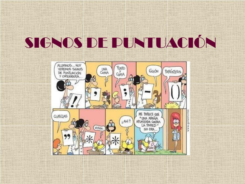 PPT - SIGNOS DE PUNTUACIÓN PowerPoint Presentation, free download - ID ...