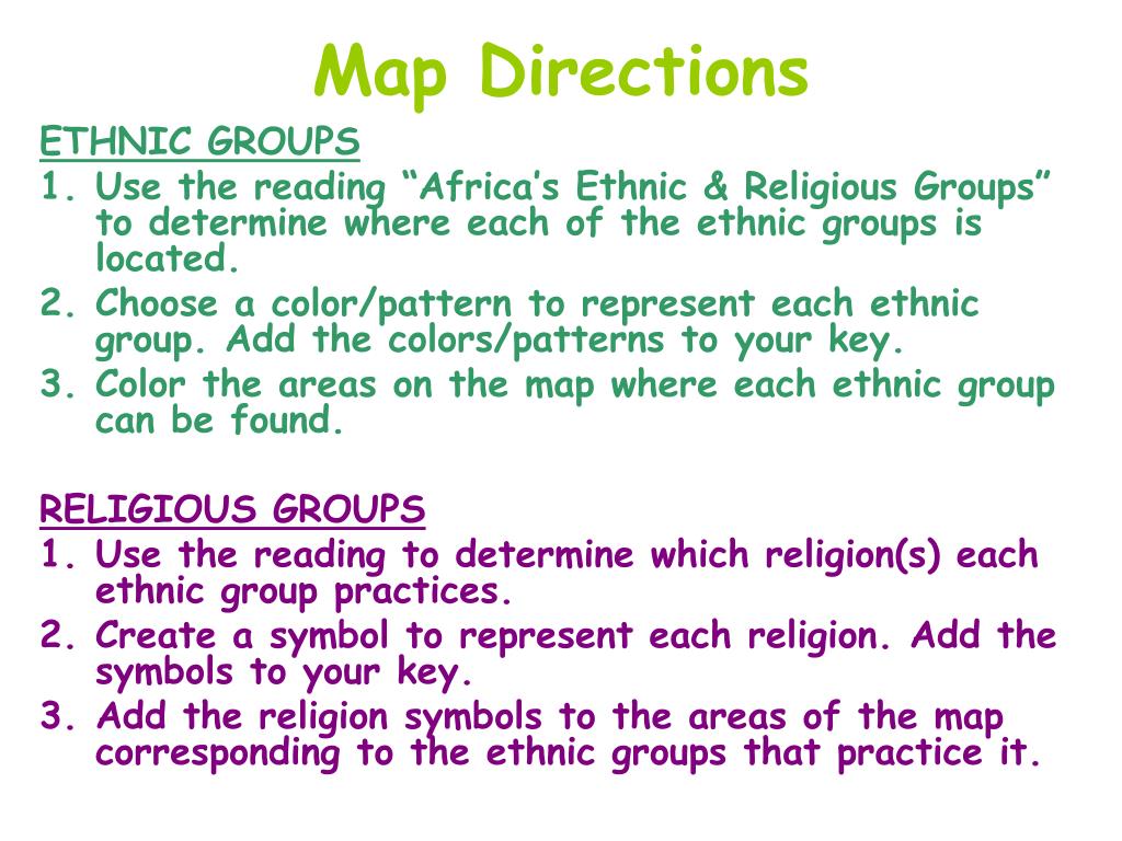 PPT - Map Directions PowerPoint Presentation, free download - ID:5350771