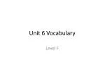 PPT - Vocabulary Unit 6 PowerPoint Presentation, free download - ID:5327665