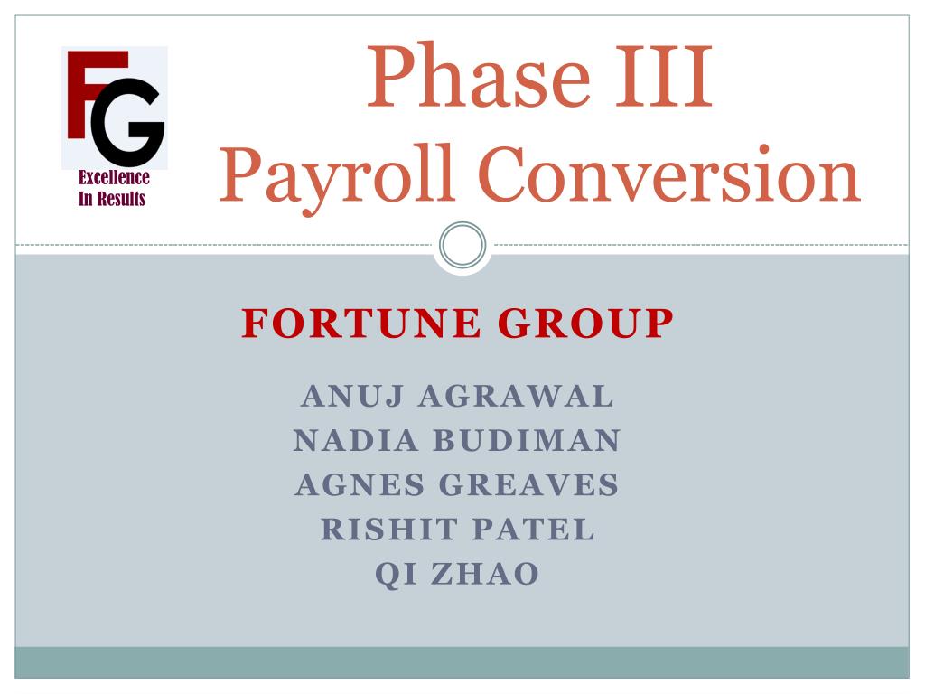 PPT - Phase III Payroll Conversion PowerPoint Presentation, free ...