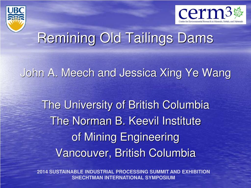 PPT - Remining Old Tailings Dams PowerPoint Presentation, free download ...