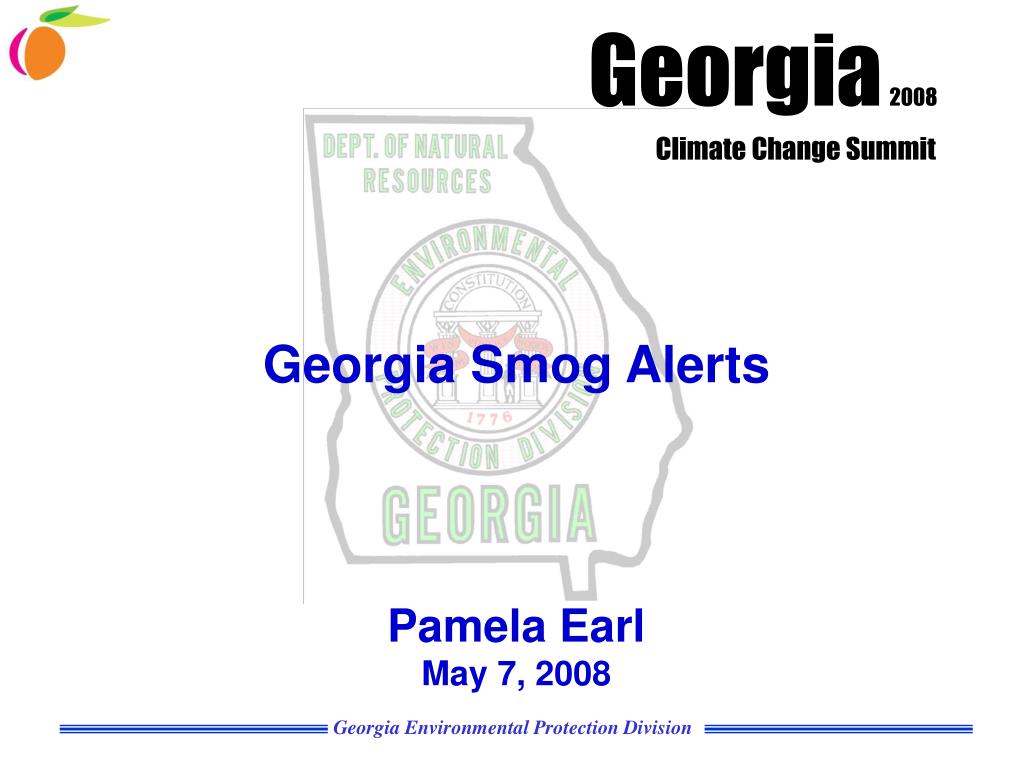 PPT - Georgia Smog Alerts PowerPoint Presentation, free download - ID ...