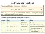 PPT - Sect. 5.1 Polynomials and Polynomial Functions PowerPoint Presentation - ID:1841048