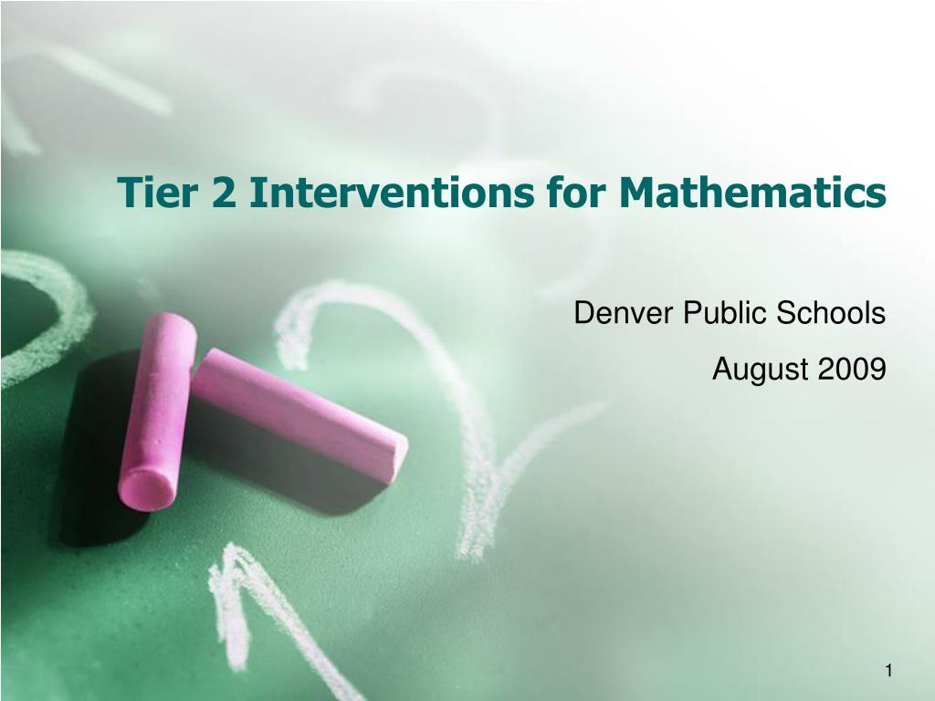 PPT - Tier 2 Interventions for Mathematics PowerPoint Presentation ...