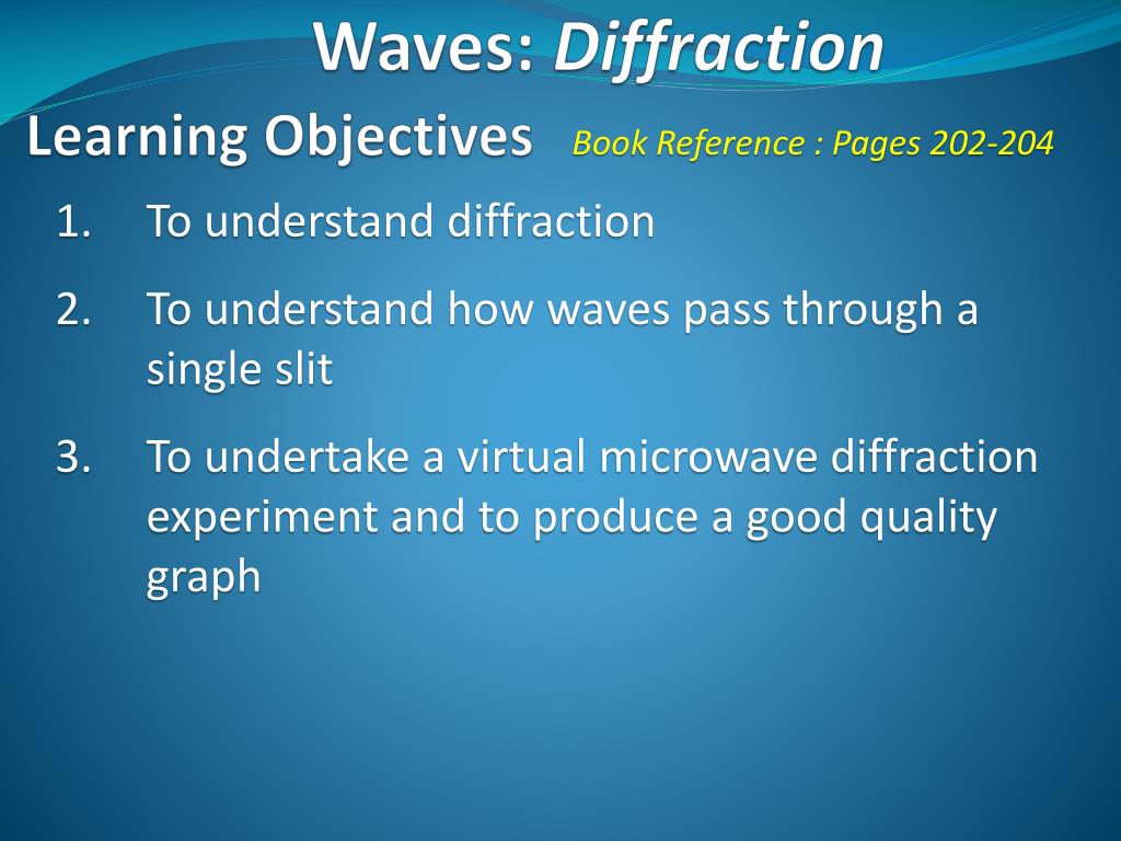 PPT - Waves: Diffraction PowerPoint Presentation, free download - ID ...