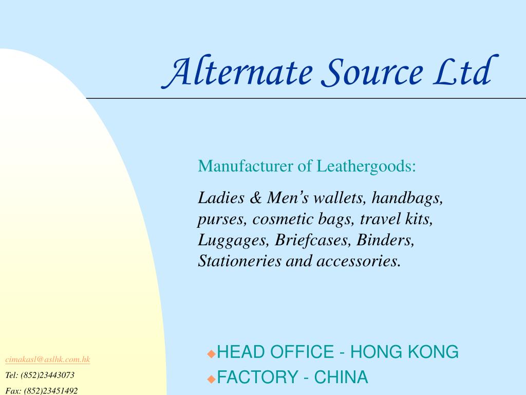 PPT - Alternate Source Ltd PowerPoint Presentation, free download - ID ...