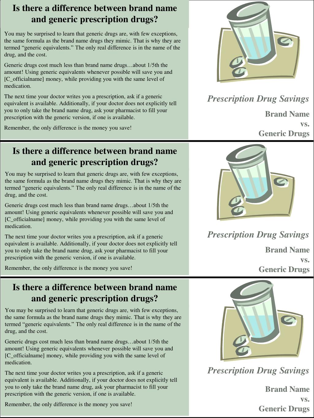 PPT - Brand Name vs. Generic Drugs PowerPoint Presentation, free ...