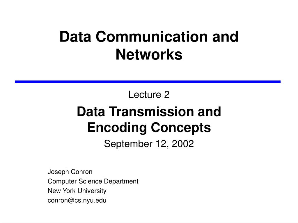 PPT - Data Communication and Networks PowerPoint Presentation, free ...