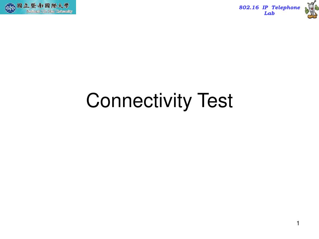 PPT - Comprehensive Connectivity Testing using Ping and ICMP Protocols ...