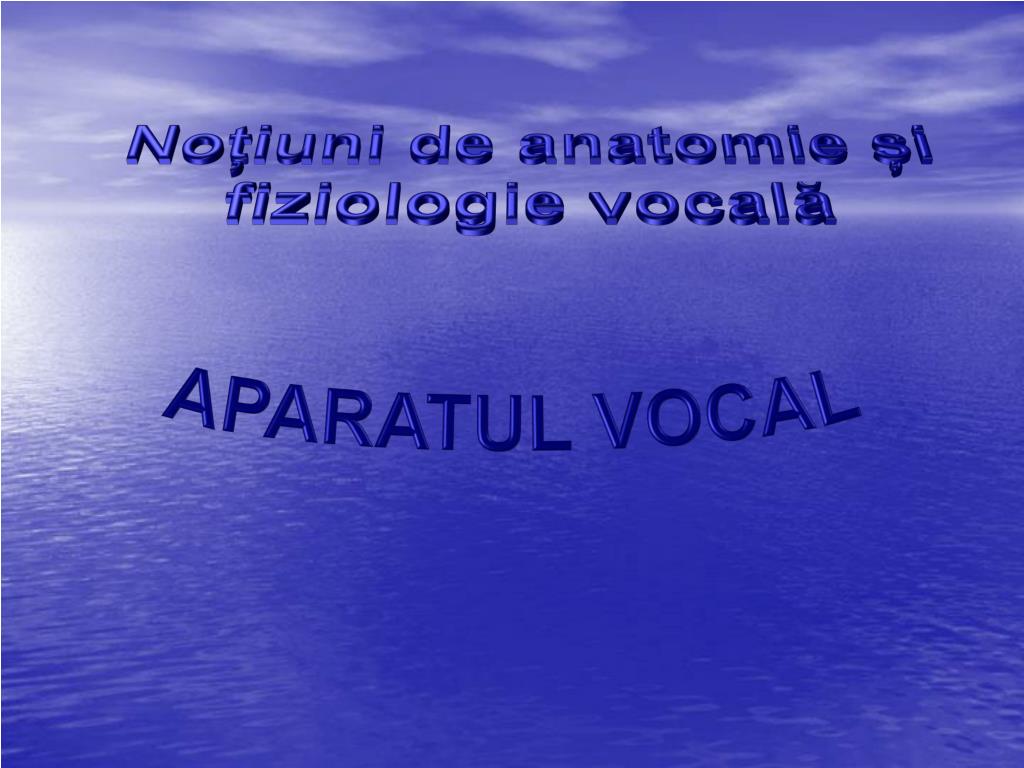 PPT - Noțiuni de anatomie și fiziologie vocală PowerPoint Presentation ...