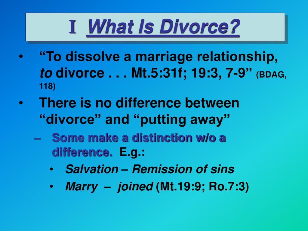 PPT - I What Is Divorce? PowerPoint Presentation, free download - ID ...