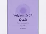 PPT - Welcome to Grade 7 English PowerPoint Presentation, free download ...