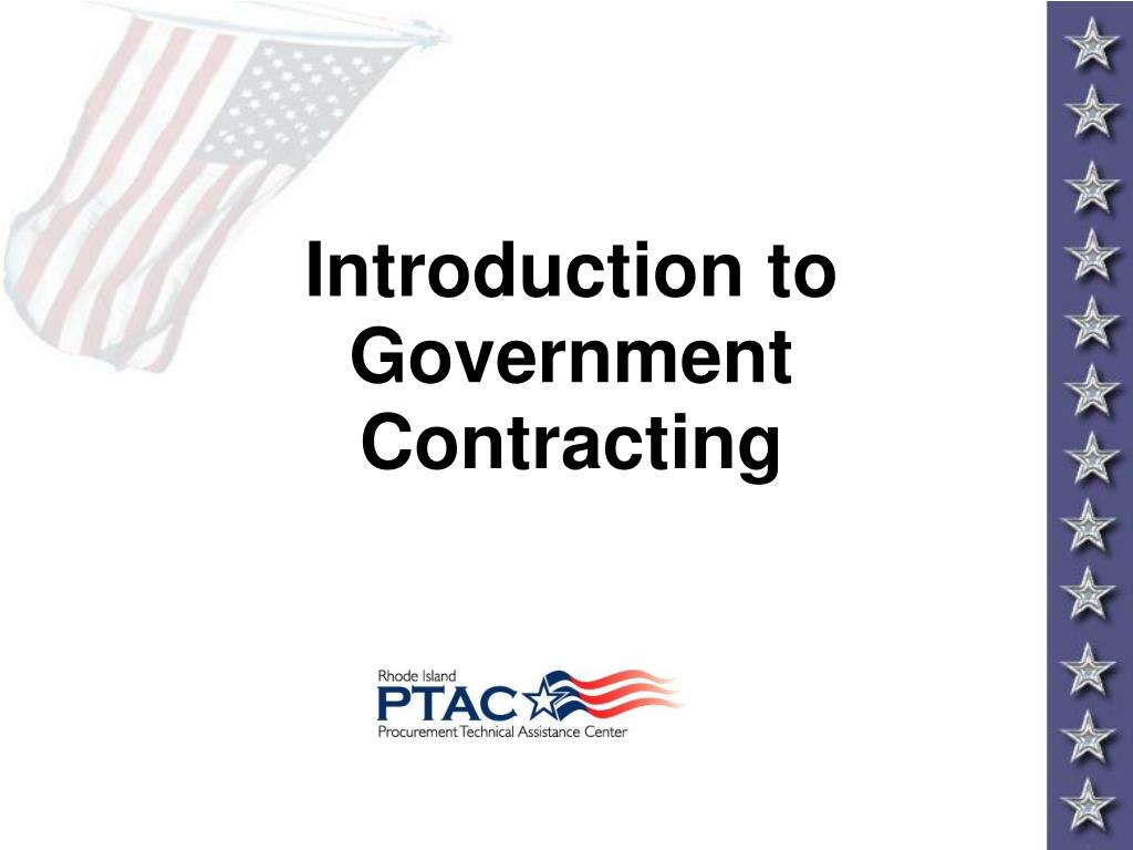 PPT - Introduction to Government Contracting PowerPoint Presentation ...