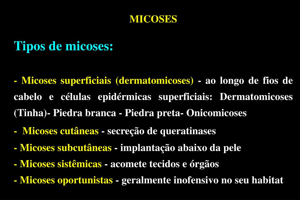 PPT - Tipos de micoses: PowerPoint Presentation, free download - ID:5366145