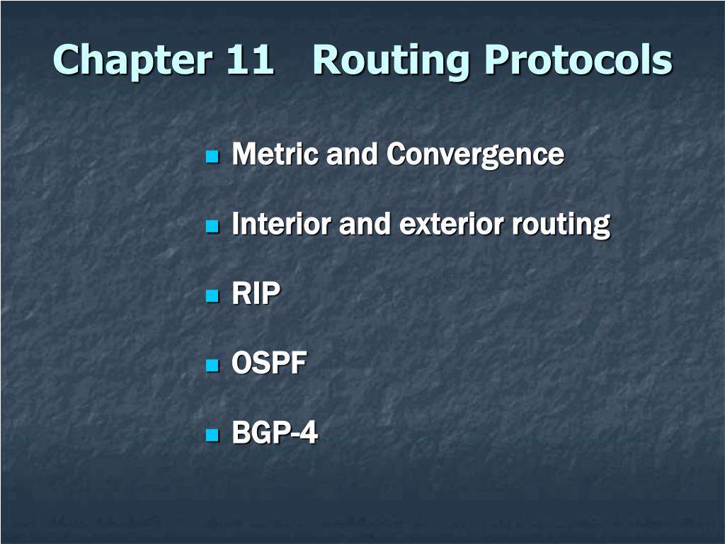 PPT - Chapter 11 Routing Protocols PowerPoint Presentation, free ...