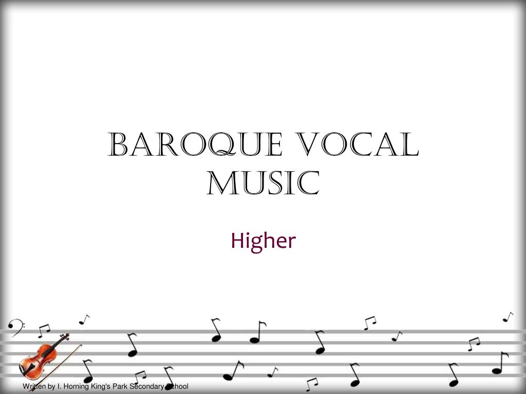 PPT - Baroque Vocal Music PowerPoint Presentation, free download - ID ...