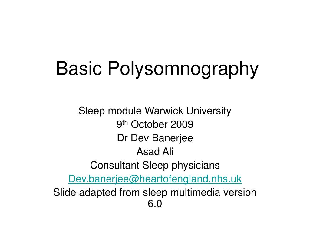 PPT - Basic Polysomnography PowerPoint Presentation, free download - ID ...