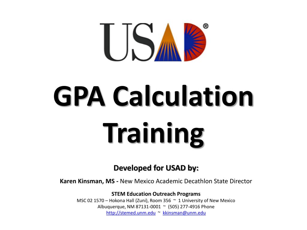 PPT - GPA Calculation Training PowerPoint Presentation, free download ...