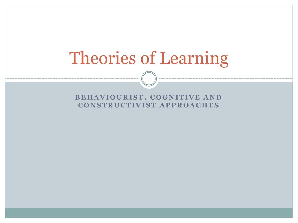 PPT - Theories of Learning PowerPoint Presentation, free download - ID ...