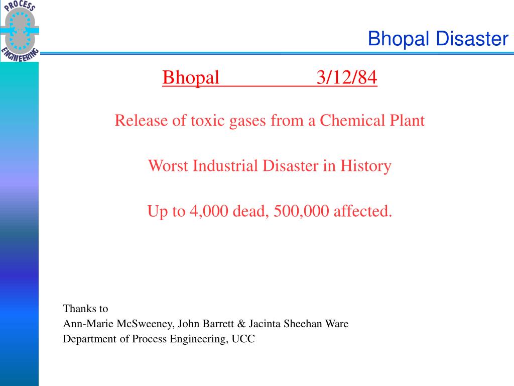 PPT - Bhopal Disaster PowerPoint Presentation, free download - ID:5368786