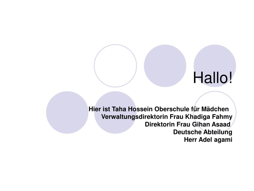 PPT - Hallo! PowerPoint Presentation, free download - ID:5369437
