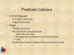 PPT - The Predicate Calculus PowerPoint Presentation, free download - ID:196810